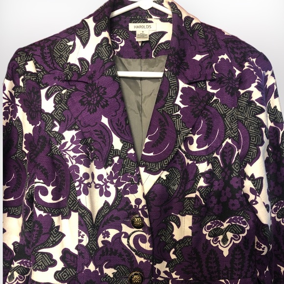 Harold's | Jackets & Coats | Harolds Vintage Beautiful Purple White ...